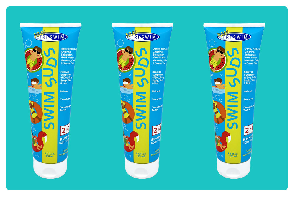 Dive into Clean Fun with TRISWIM Kids Swim Suds 2-in-1 Chlorine-Out Sh ...