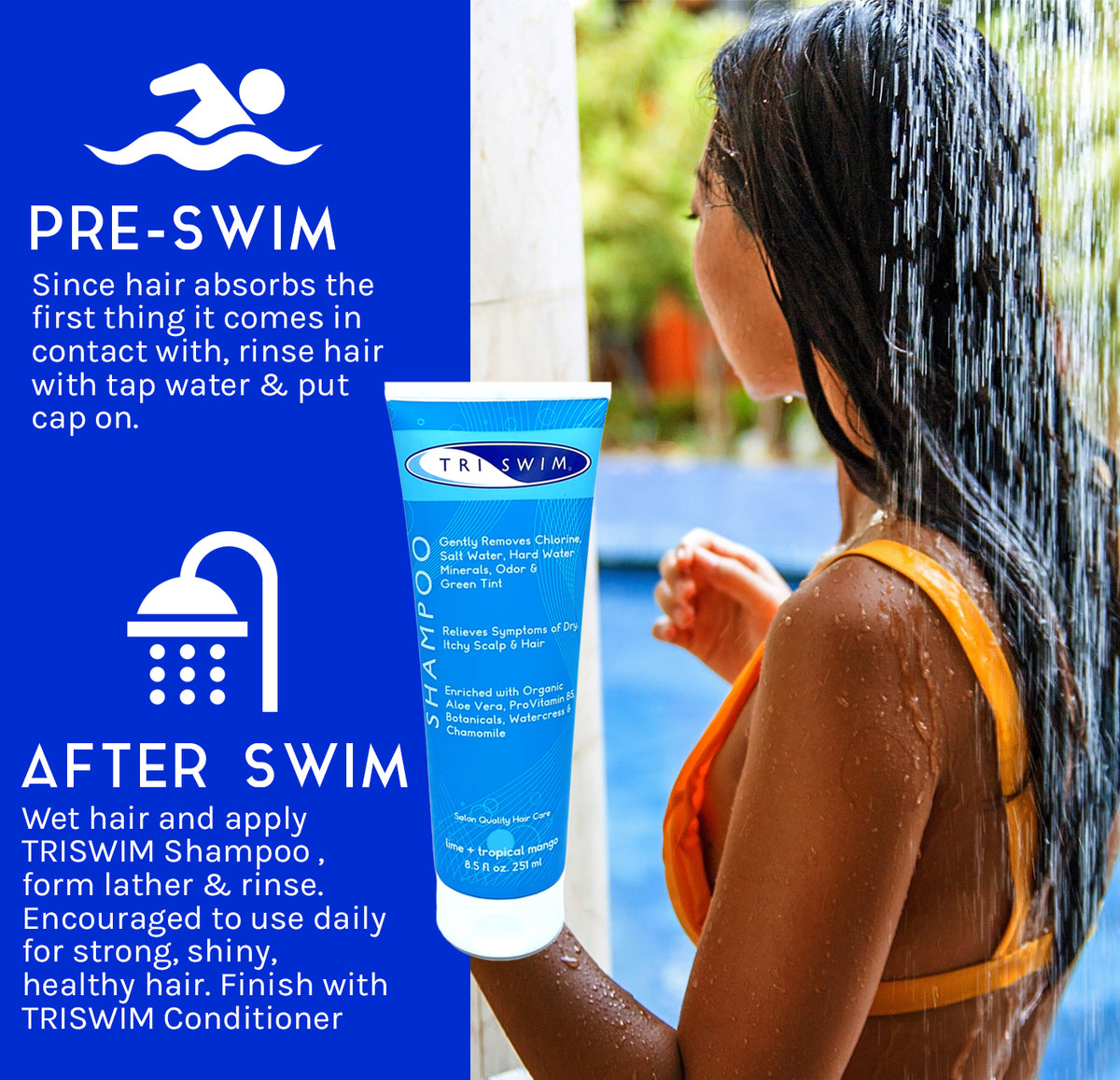 TRISWIM Chlorine Removal Shampoo 8.5oz | lime + tropical mango – SBR ...