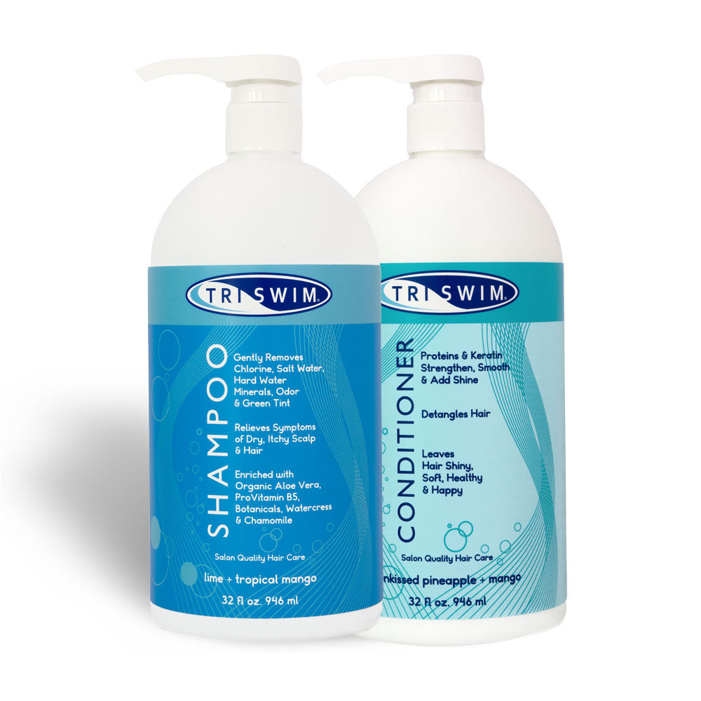 TRISWIM Chlorine Out Shampoo/Conditioner 32oz Bundle – SBR Sports, Inc